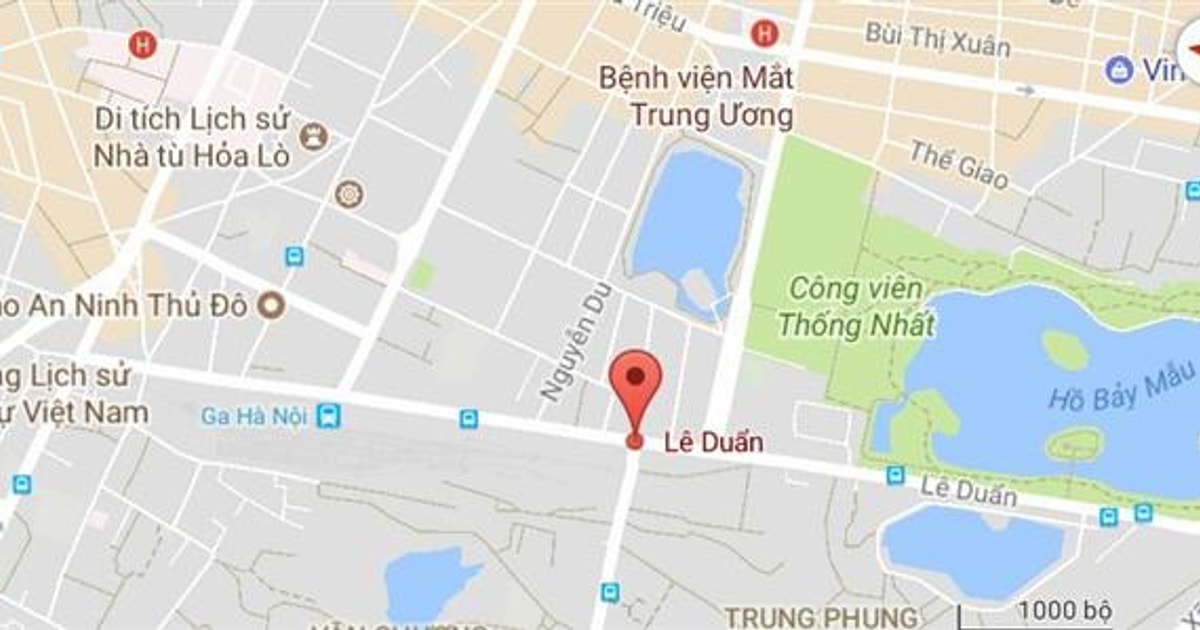 Đường Lê Duẩn, thuộc quận Hoàn Kiếm, quận Đống Đa và quận Hai Bà Trưng ...