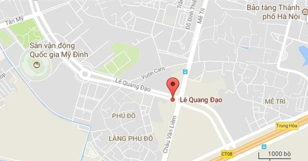 Đường Lê Quang Đạo, huyện Từ Liêm, Hà Nội.