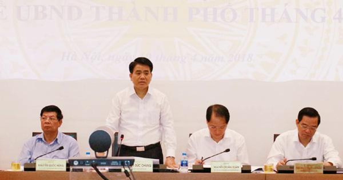 Tập thể UBND TP Hà Nội họp xem xét 6 nội dung thuộc thẩm quyền