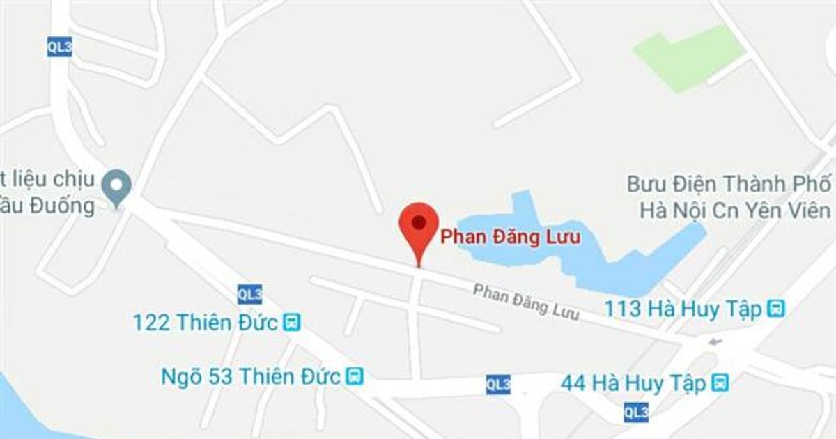 Đường Phan Đăng Lưu, huyện Gia Lâm, Hà Nội