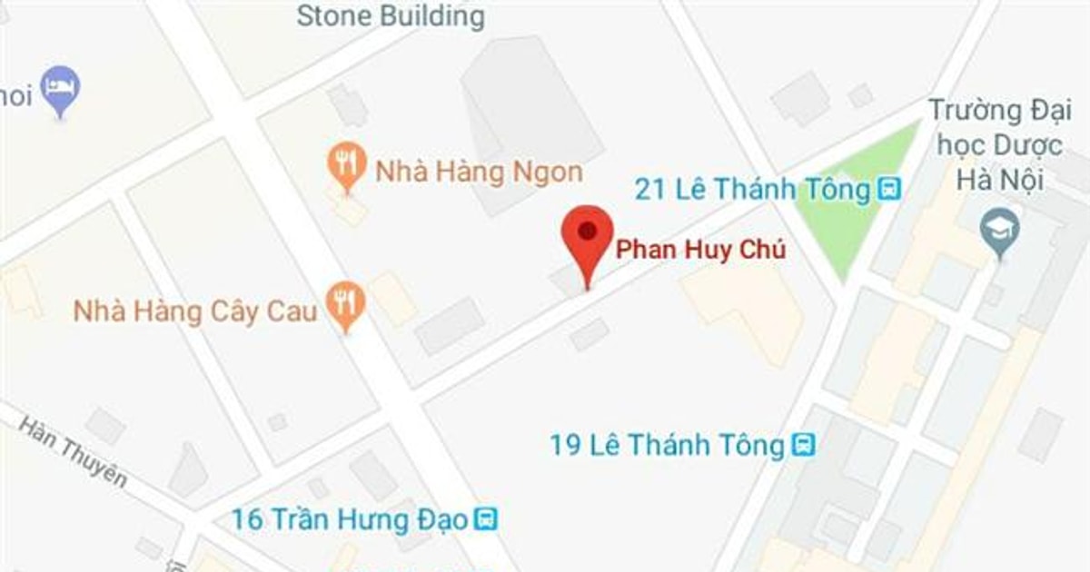 Phố Phan Huy Chú, quận Hoàn Kiếm, Hà Nội