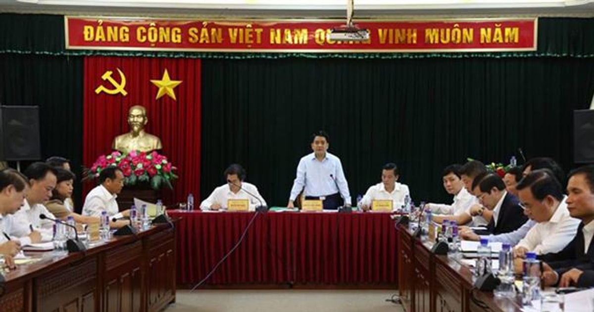 Chủ tịch UBND TP Hà Nội Nguyễn Đức Chung làm việc tại huyện Đông Anh