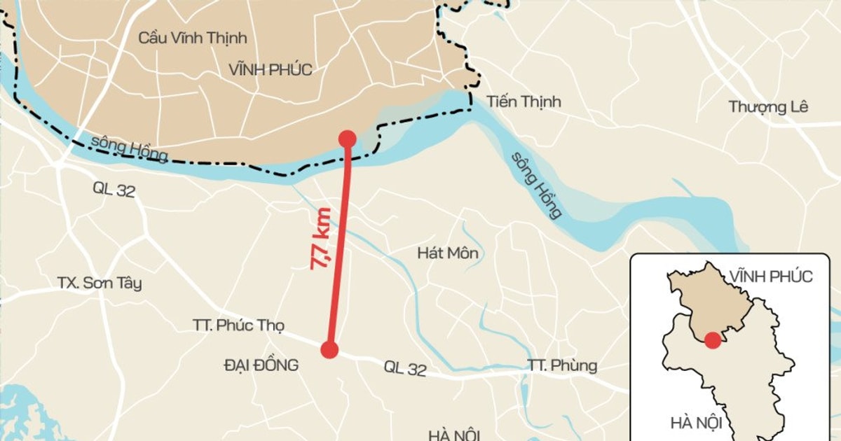 Hà Nội: Xây cầu Vân Phúc qua sông Hồng