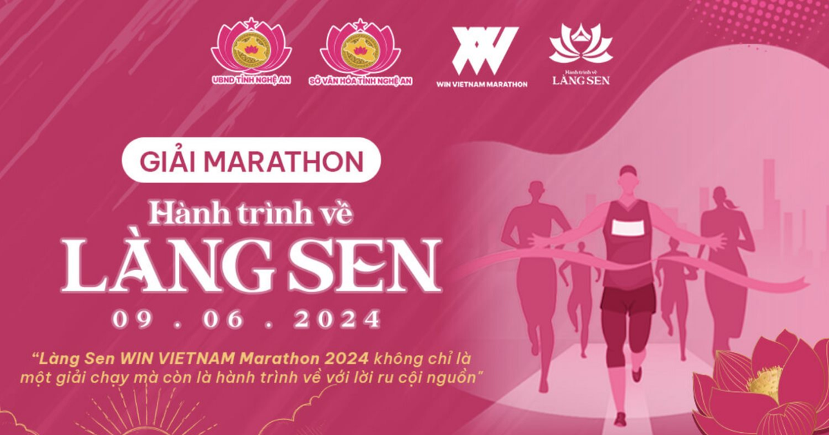 Giải chạy marathon Hành trình về Làng Sen 2024