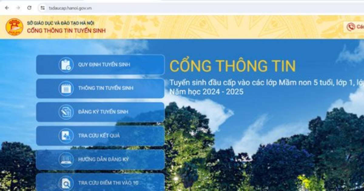 Hôm nay 7/7, Hà Nội mở cổng đăng ký tuyển sinh lớp 6 trực tuyến