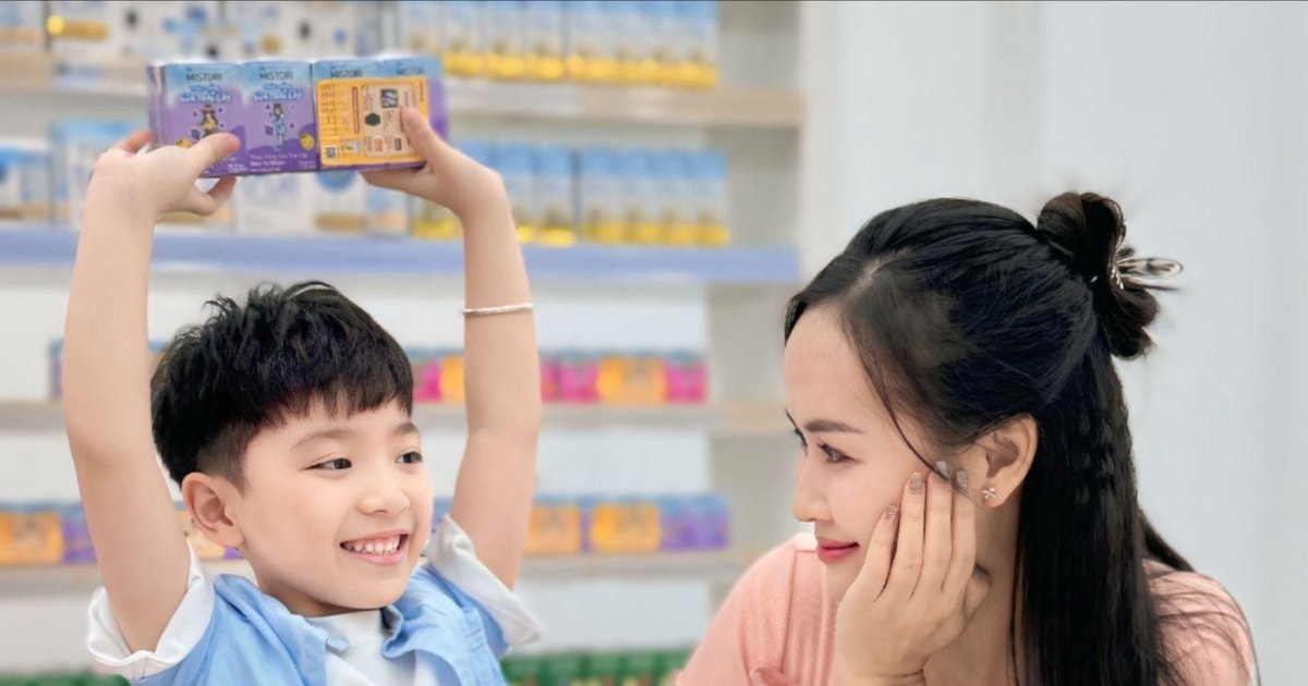 Mẹ an tâm để bé tự chọn thức uống yêu thích với TH true JUICE milk MISTORI