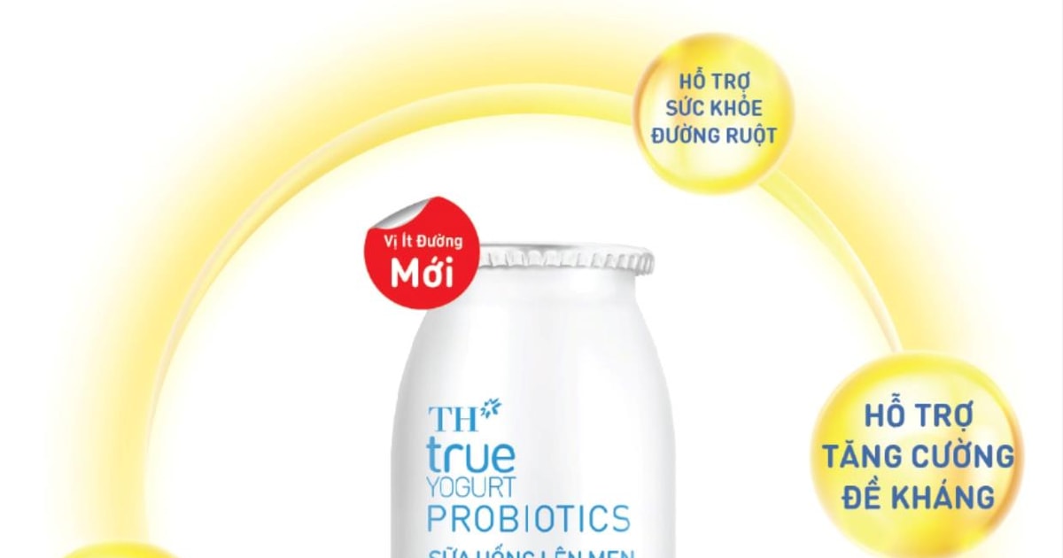‏Phiên bản ít đường của Sữa Uống Lên Men TH true YOGURT PROBIOTICS 18 ...